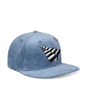 PAPER PLANES Corduroy Paper Airplane Hat - Steel Blue