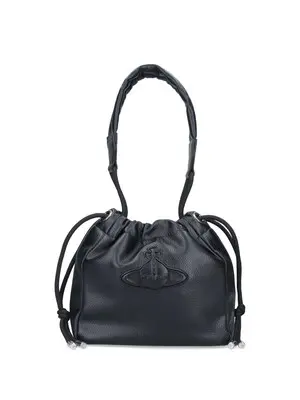 VIVIENNE WESTWOOD Hilary" Bucket Bag - Black