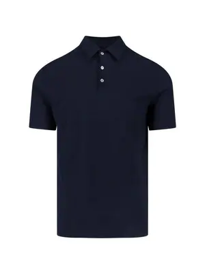 Zanone Logo Polos For Men