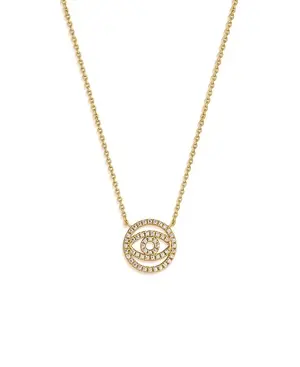 KARMA AND LUCK Silent Glow Evil Eye Protection Necklace - Gold