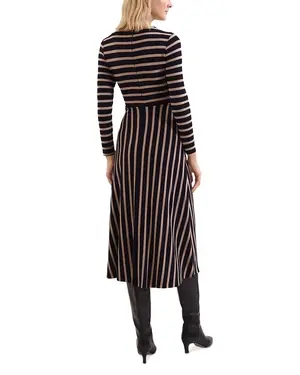PHASE EIGHT Mia Striped Midi Dress