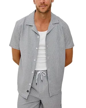 Rails Amalfi Deck Stripe Shirt - Navy Deck Stripe