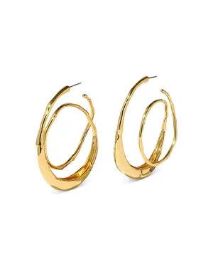 Alexis Bittar Molten Spiral Hoop Earrings - Gold