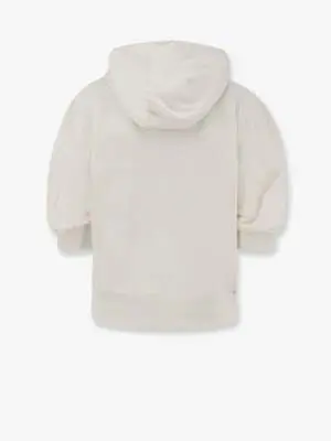 Moncler Cotton Sweatshirt With Nylon Sleeves