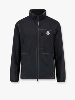 Moncler Arrakis Jacket With Contrating Stitching - Black