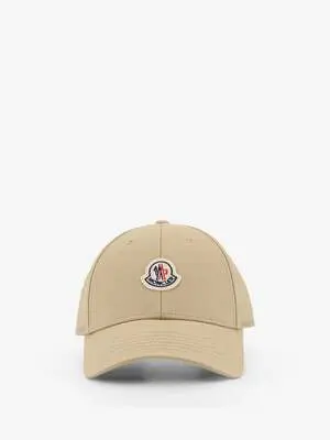 Moncler Cotton Baseball Hat - Beige