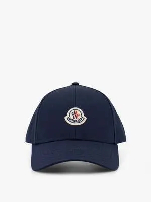 Moncler Cotton Baseball Hat - Blue