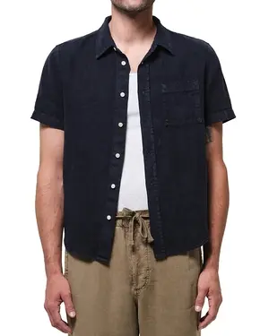 Citizens Of Humanity Short Sleeve Pocket Cairo Shirt - Navy