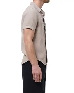 Citizens Of Humanity Short Sleeve Pocket Cairo Shirt - Wheat