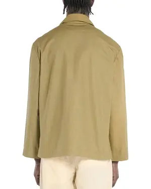 BAZISZT Embroidered Button Front Jacket