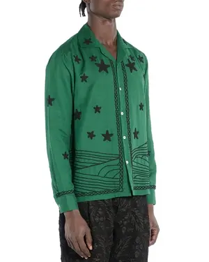 BAZISZT Medley Button Front Shirt