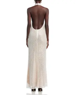 SAU LEE Lindsay Beaded Gown