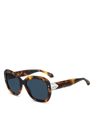 Isabel Marant Étoile 55mm Rectangular Sunglasses - Brown Havana