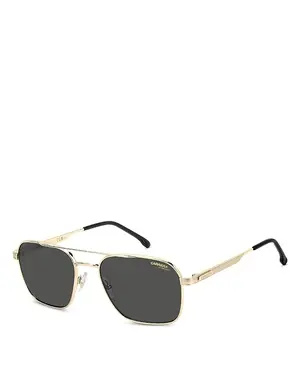 Carrera Eyewear Double Bridge Square Sunglasses 57mm - Gold