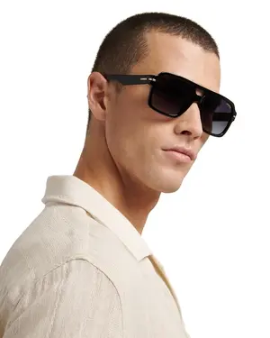 Carrera Eyewear Double Bridge Square Sunglasses, 56mm