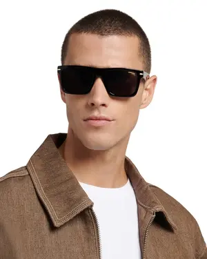 Carrera Eyewear Rectangle 55mm Sunglasses - Black
