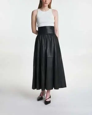 BY MALENE BIRGER Mivilo Leather Skirt