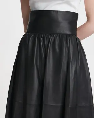 BY MALENE BIRGER Mivilo Leather Skirt