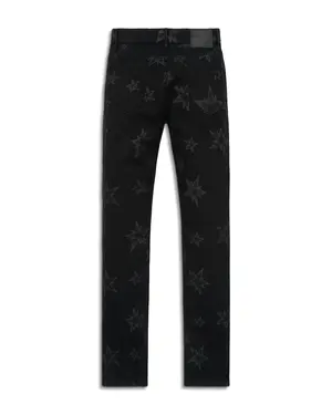 RtA Skinny Fit Star Pattern Jeans