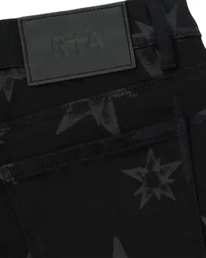 RtA Skinny Fit Star Pattern Jeans