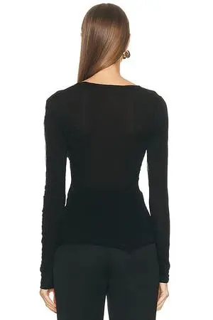 Helmut Lang Seamed Wind Top - Black