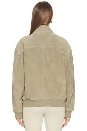 Citizens Of Humanity Vivienne Suede Jacket - Deep Olive