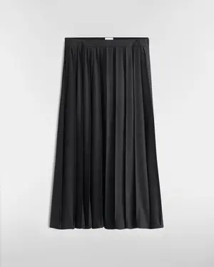 Dior Mid-length Pleated Skirt - Gray Prince Of Wales Virgin Wool And Cashmere