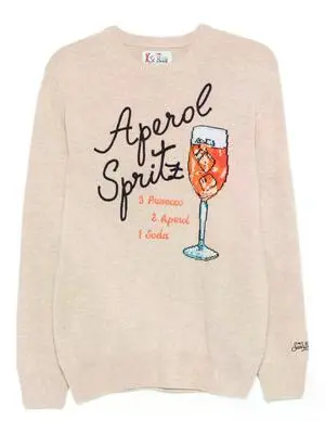 MC2 SAINT BARTH Graphic Print Sweater - Neutrals