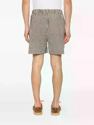 Moncler Checked Belted Shorts