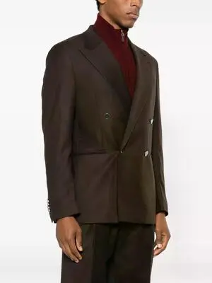 MANUEL RITZ Double-breasted Blazer - Brown
