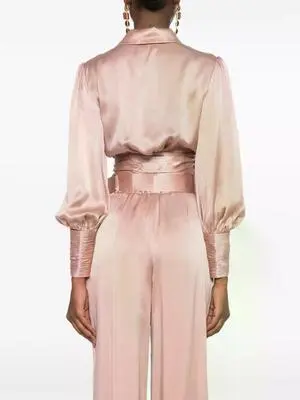 Zimmermann Wrap-design Blouse - Pink