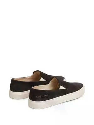 COMMON PROJECTS Suede Slip-on Sneakers - Black