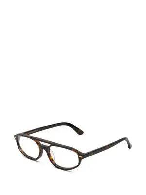RETROSUPERFUTURE Pilot Frame Glasses Brown