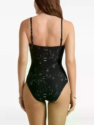 Vilebrequin Printed Bustier Swimsuit - Black