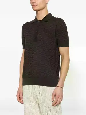 PAOLO PECORA Textured Polo Shirt