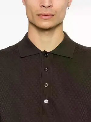 PAOLO PECORA Textured Polo Shirt