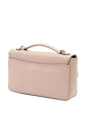 Prada Saffiano Sound Lock Satchel - Brown