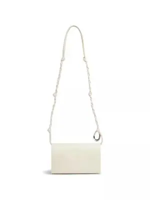 JIL SANDER Mini Knotted Cross Body Bag - White