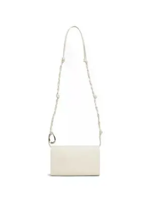 JIL SANDER Mini Knotted Cross Body Bag - White