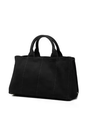 Prada Canapa Logo Satchel 2013-2015 - Black