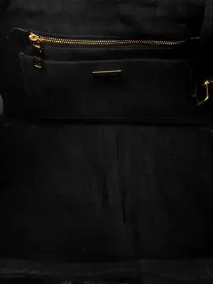 Prada Canapa Logo Satchel 2013-2015 - Black