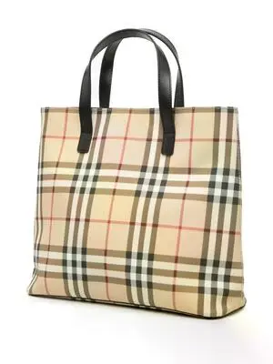 Burberry House Check Coated Canvas Tote Bag