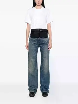 Gucci Gg Canvas Double Pocket Belt Bag - Blue