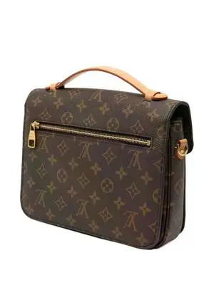 LOUIS VUITTON 2020 Monogram Pochette Metis Satchel - Brown