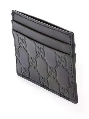Gucci 2000-2015 Guccissima Card Holder - Black