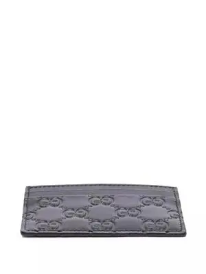 Gucci 2000-2015 Guccissima Card Holder - Black