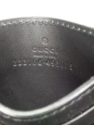 Gucci 2000-2015 Guccissima Card Holder - Black