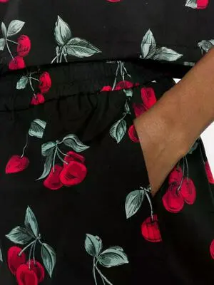 TWINSET Cherry-print Shorts
