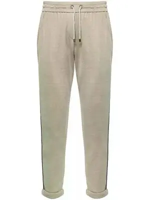 Brunello Cucinelli Cropped Track Pants - Green