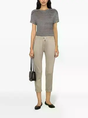 Brunello Cucinelli Cropped Track Pants - Green